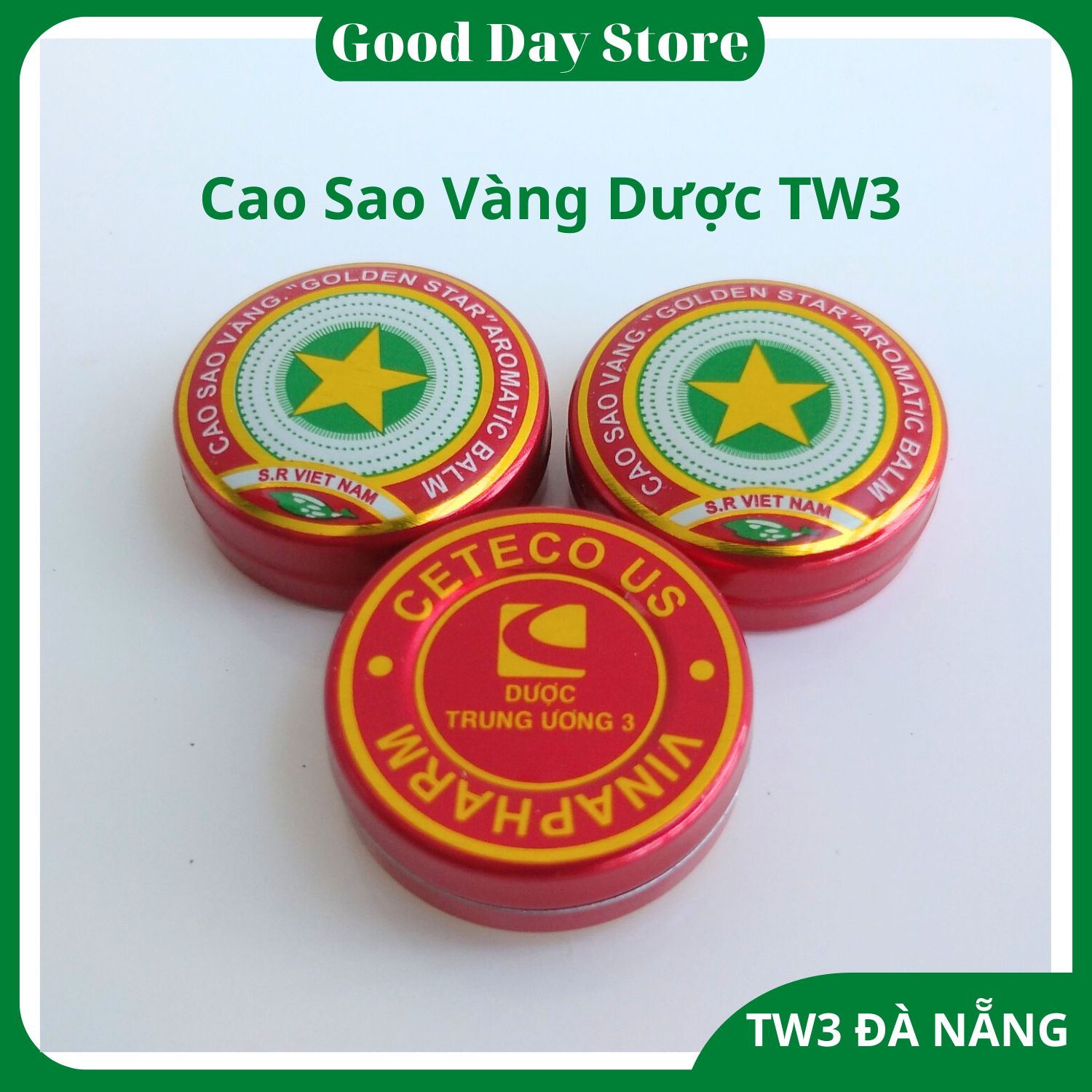 Cao Sao Vàng ( Dầu Cù Là) Dược TW3 3gr - Golden star Balm